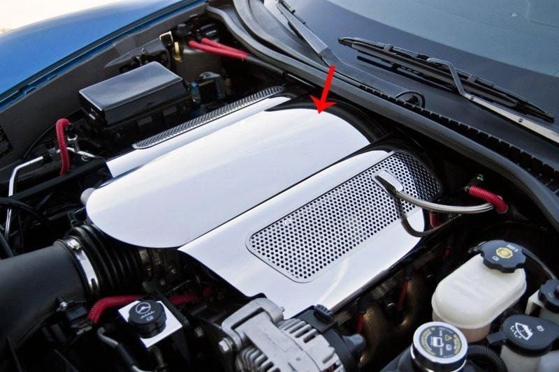 2006-2013 Corvette Z06 only - Plenum Cover Low Profile | Polished Stai ...