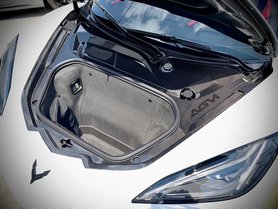 AGM C8 Corvette Z06 / ERay Carbon Fiber Ultimate Frunk Appearance Pack ...
