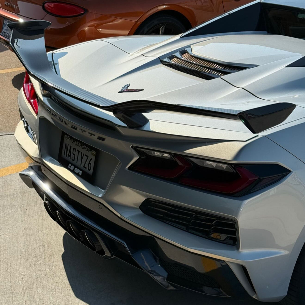 AGM C8 Corvette Z06 / ERay Z07 High Wing / Spoiler (Visible Carbon/Car ...