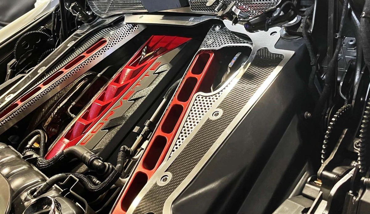 HTC C8 Corvette Header Guard and Cross member Covers Perforated ...