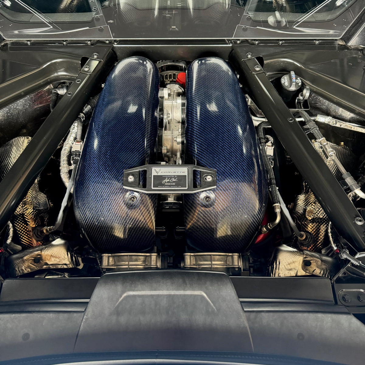 BLUE Carbon Fiber LT6 Engine Intake Manifold Covers – CForce Performance