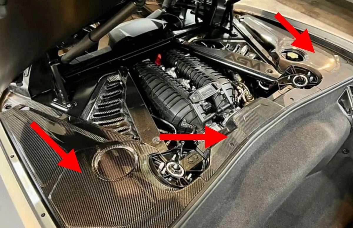 AGM C8 Corvette Carbon Fiber Ultimate Engine Bay Package – CForce ...