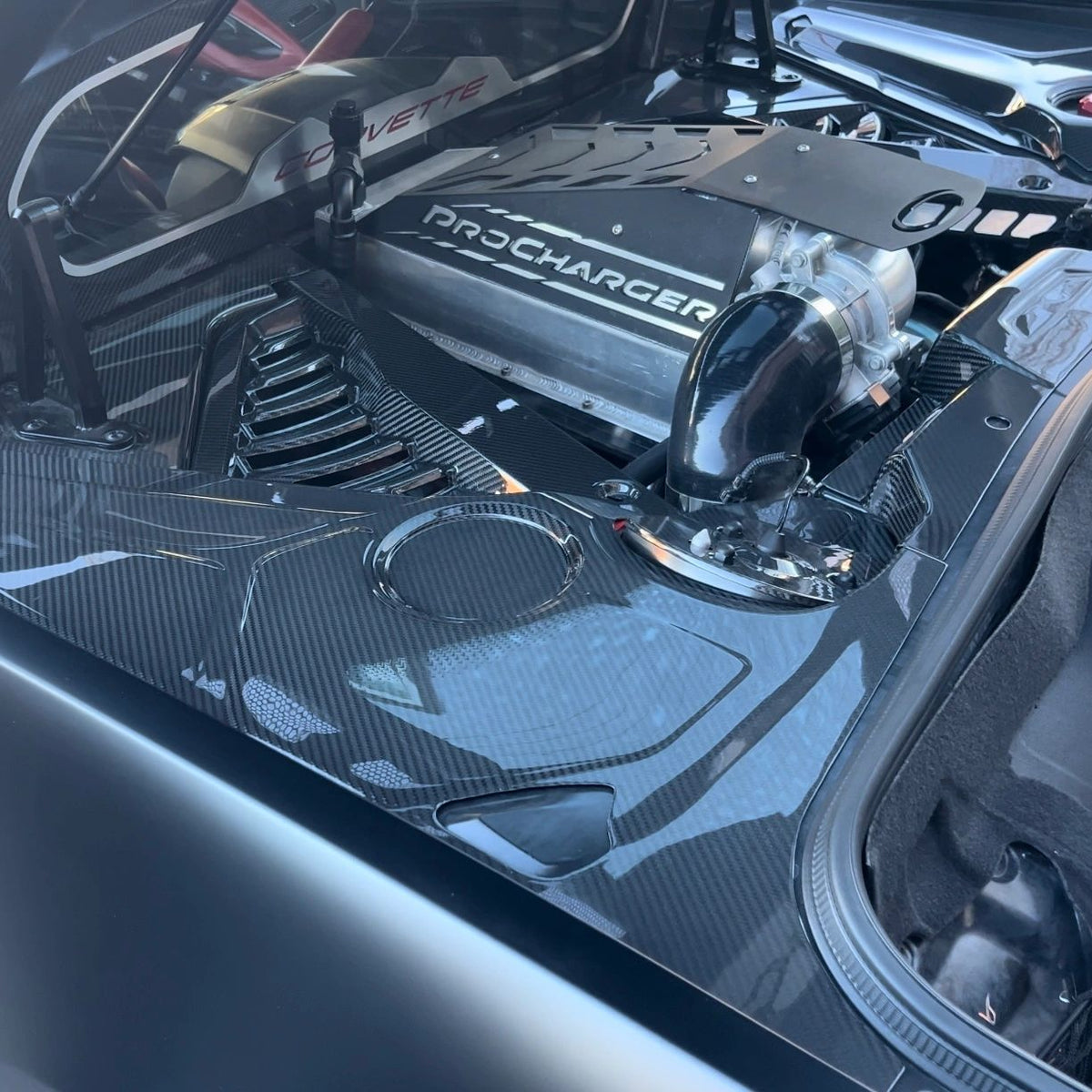 AGM C8 Corvette Carbon Fiber Ultimate Engine Bay Package – CForce ...